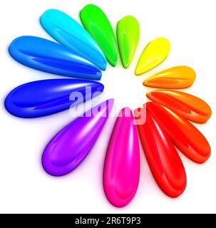 high resolution 3D rendering of a color concept Stock Photo - Alamy
