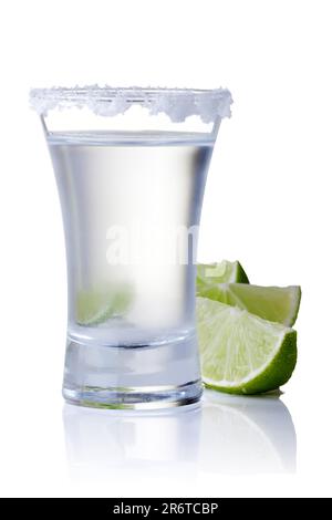 shot glass filled with clear cold alcohol Stock Photo - Alamy