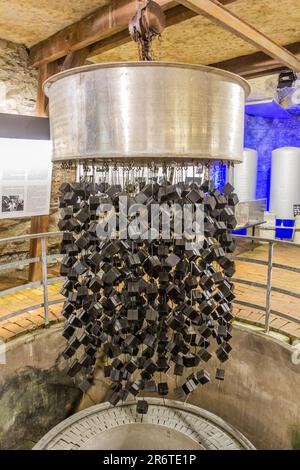 HAIGERLOCH, GERMANY - AUGUST 31, 2019: Experimental research nuclear ...