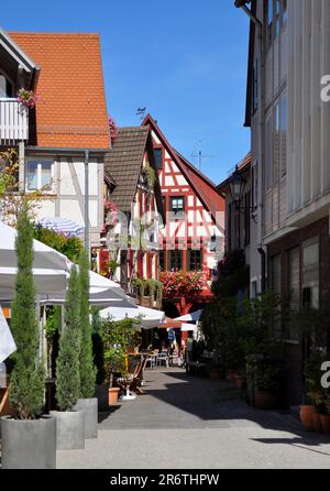 Old town in Besigheim, half-timbered house Stock Photo - Alamy