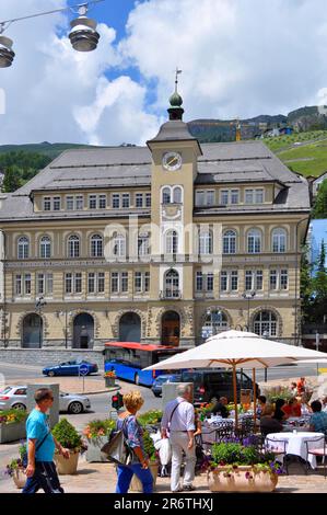 Switzerland, St. Moritz city centre, centre, hotels, holiday flats ...