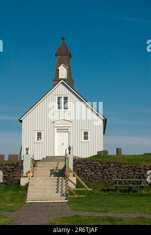 Church, Beach Church, of the Seamen, Strandarkirkja, Reykjanes ...