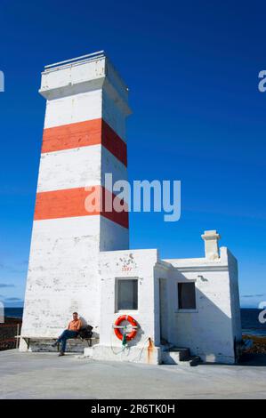 Old lighthouse, Gardur, Reykjanes Peninsula, Iceland Stock Photo - Alamy