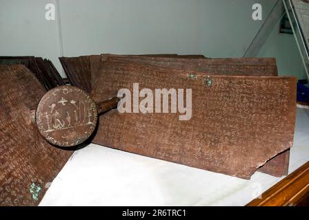 Copper plates, Tamil Nadu, South India, India, Asia Stock Photo - Alamy