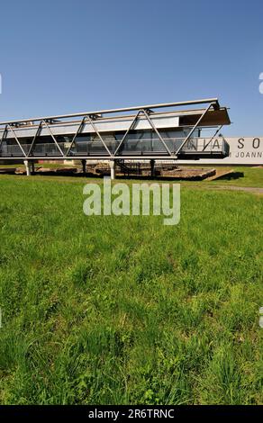 Museum pavilion, Flavia Solva, Roman excavation site, Wagna, Styria ...