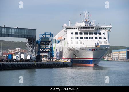 MS Stena Ebba, large cruiseferry owned by Stena Line, in Gdynia, Poland ...