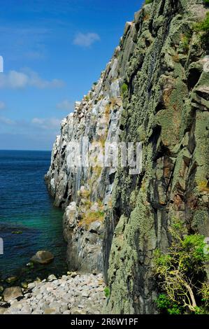 Cliff formation Jons Kapel, Bornholm, Denmark Stock Photo - Alamy