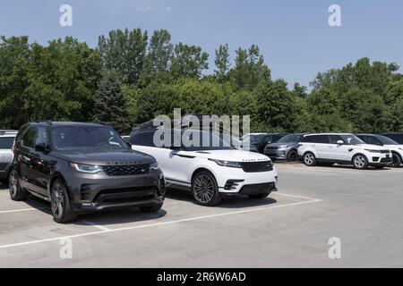 Indianapolis - June 10, 2023: Land Rover Velar display at a dealership ...