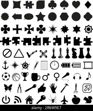Set of soccer symbols. Football club illustration Stock Vector Image ...