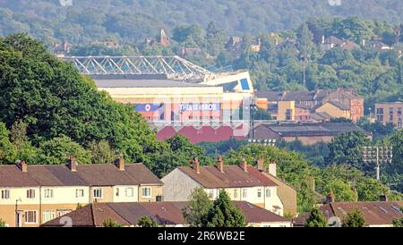 Aerial view of Ibrox Stadium, Glasgow home of Rangers Football Club ...
