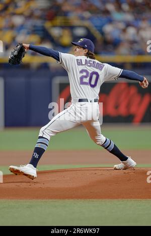 Texas Rangers starting pitcher Tyler Mahle throws against the San ...