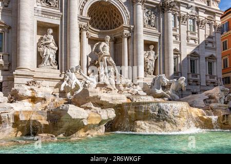 Oceanus, the Titan God of the Earth and Tritons and horses onThe Trevi ...