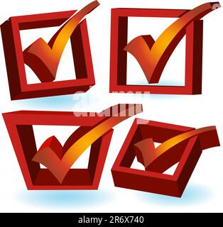 check list button. check list square 3d push button Stock Vector Image & Art - Alamy