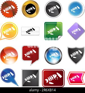 Polluted water crystal icon isolated on a white background Stock Vector ...