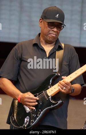 Blues singer Mud Morganfield, son of Muddy Waters, is shown performing ...
