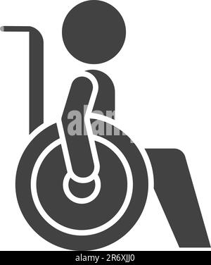 inability line icon, outline symbol, vector illustration, concept sign ...