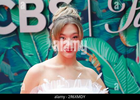 Jess Val Ortiz arrives at the 76th annual Tony Awards on Sunday, June ...