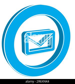 Mail Dot Pattern Icon. E-mail, Envelope Dotted Icon Isolated on White ...