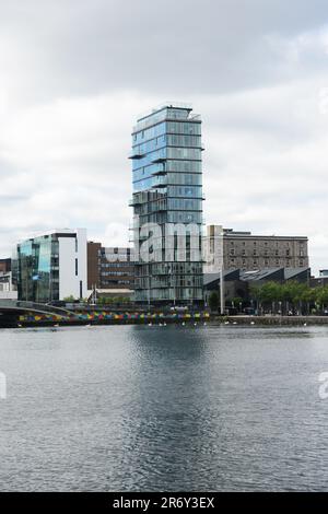 Modern buildings changing the skyline around the Grand Canal Square in ...