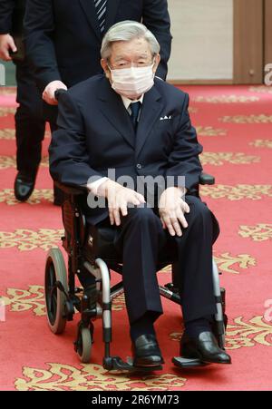 Prince Hitachi attends the National Invention Award Ceremony in Tokyo ...