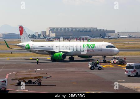Viva Aerobus Airbus A321 plane, Terminal 1, Benito Juarez International ...