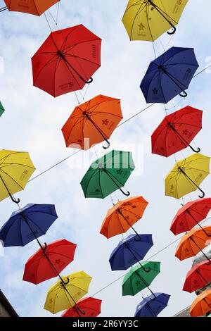 Umbrella Project, Shiprow, Aberdeen Stock Photo - Alamy