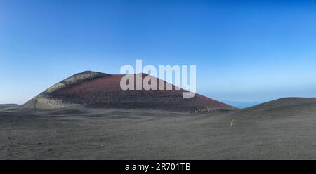 Volcano cone in place of fissure eruption. An big extinct volcano ...