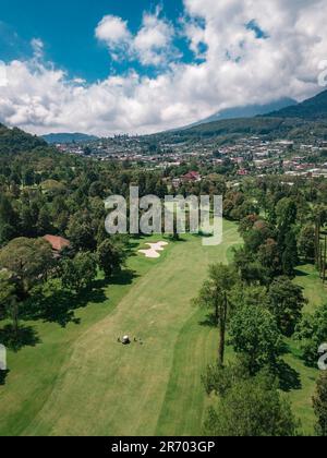 Aerial view of golf course, Bedugul, Bali, Indonesia Stock Photo - Alamy