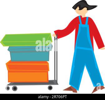 fully editable vector illustration of stylized people holding earth ...