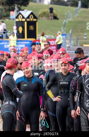 Competitors take part in the 2023 World Stone Skimming Championships ...