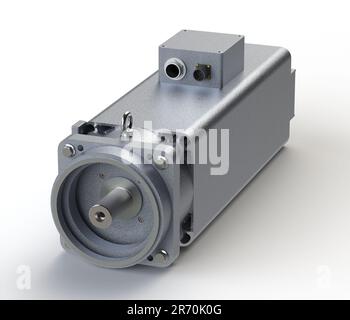 Spindle drive electric motor section view Stock Photo - Alamy