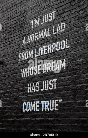 A mural of Liverpool FC defender / midfielder Trent Alexander-Arnold ...