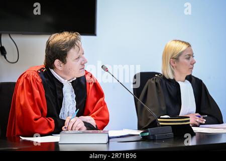 Chairman of the court Jos Decoker pictured during the jury constitution ...