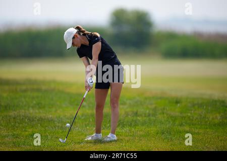 Sarah Schmelzel plays during the final round of the ShopRite LPGA ...
