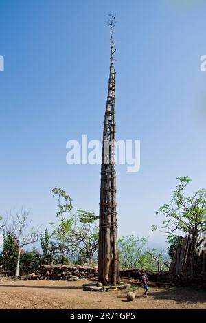 Traditional village, Konso land, Konso, Ethiopia Stock Photo - Alamy
