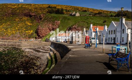 Historic coastal village of Pennan in Aberdeenshire in Scotland United ...