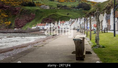 Historic coastal village of Pennan in Aberdeenshire in Scotland United ...