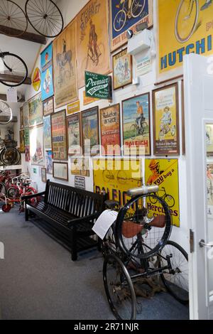 Enamel advertising signs on display Stock Photo - Alamy