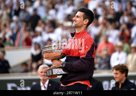 La Coupe des Mousquetaires during the qualifying of the Roland-Garros ...