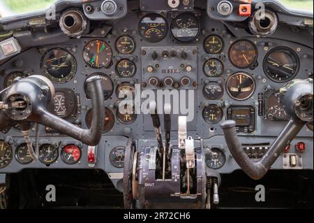 The Cockpit of the De Havilland Dove at the De Havilland Aircraft ...