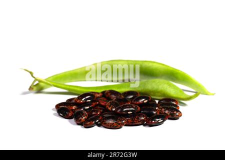 Fire beans isolated against white background Stock Photo - Alamy