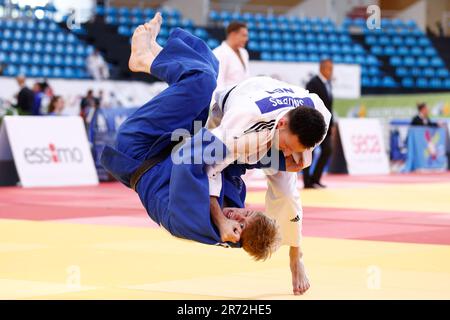 Thomas Snijders (NED) and Jarne Duyck (BEL), Men -81 kg during the ...