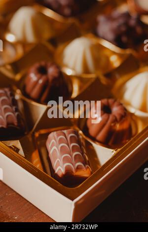 Fancy chocolate praline Stock Photo - Alamy