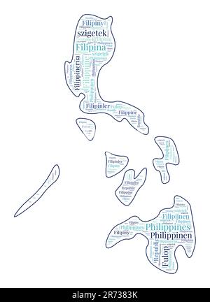 Background concept wordcloud illustration of Philippines Stock Photo ...