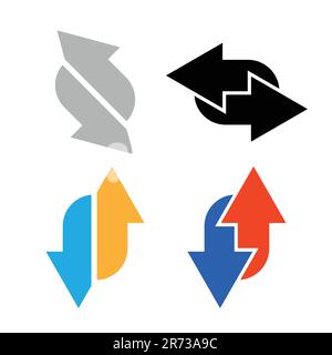 Heating and cooling arrows set Stock Vector Image & Art - Alamy