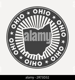 Ohio vintage map. Grunge map of the US state with distressed texture ...