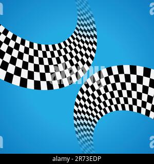 Auto wave lines, isolated icon on white background. Dynamic blue car ...