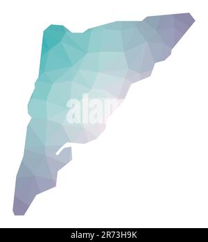 Vector polygonal Salt Cay, Turks Islands map. Vibrant geometric island ...