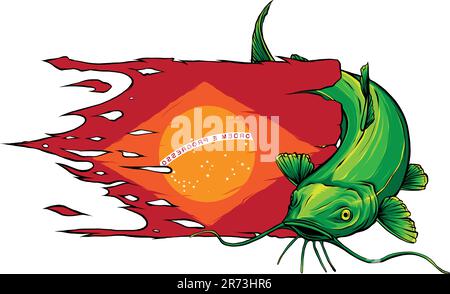 Cartoon of colored catfish vector illustration design Stock Vector ...