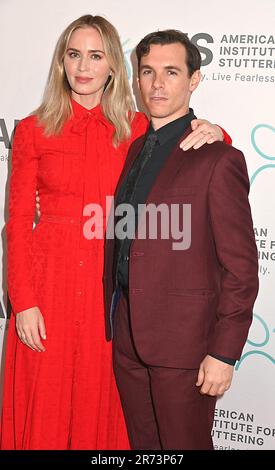 Emily Blunt and Marc Winski attend American Institute for Stuttering ...